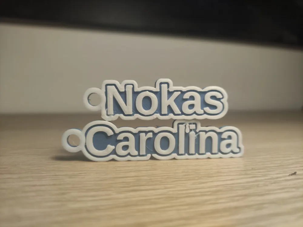 Name Tag Keychain (SCAD Costumizable) - Free 3D Print Model - MakerWorld