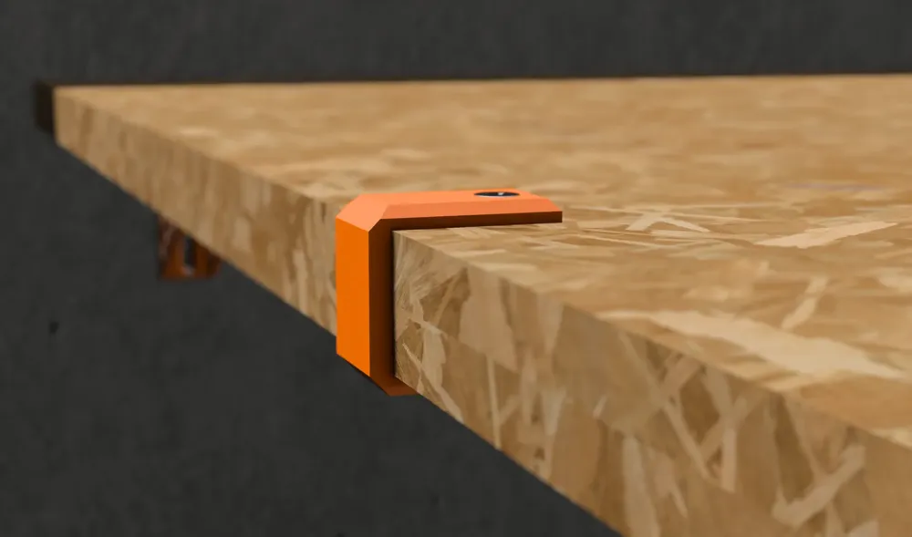 L-bracket and Clamp (U-bracket) for DIY OSB table by namepatrik ...
