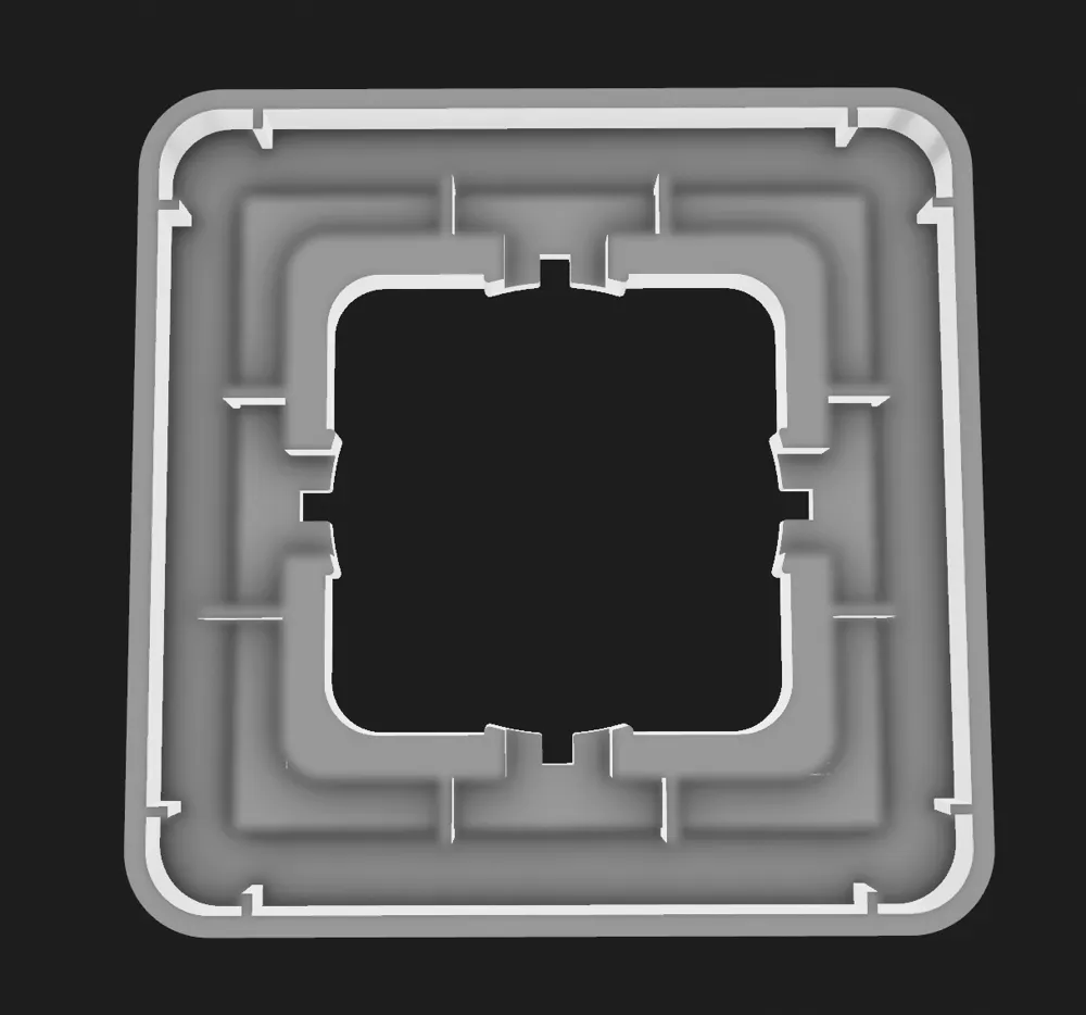Light Switch Frame (44x44 mm internal dimension) by gcodeGerd - MakerWorld