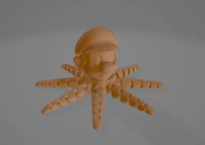 Cute Mario Mini Octopus (flexi Octopus with Mario Head) Remixed by user ...