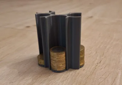 Ridge Wallet Coin Holder for 2 EURO Coins by NotJoel - MakerWorld