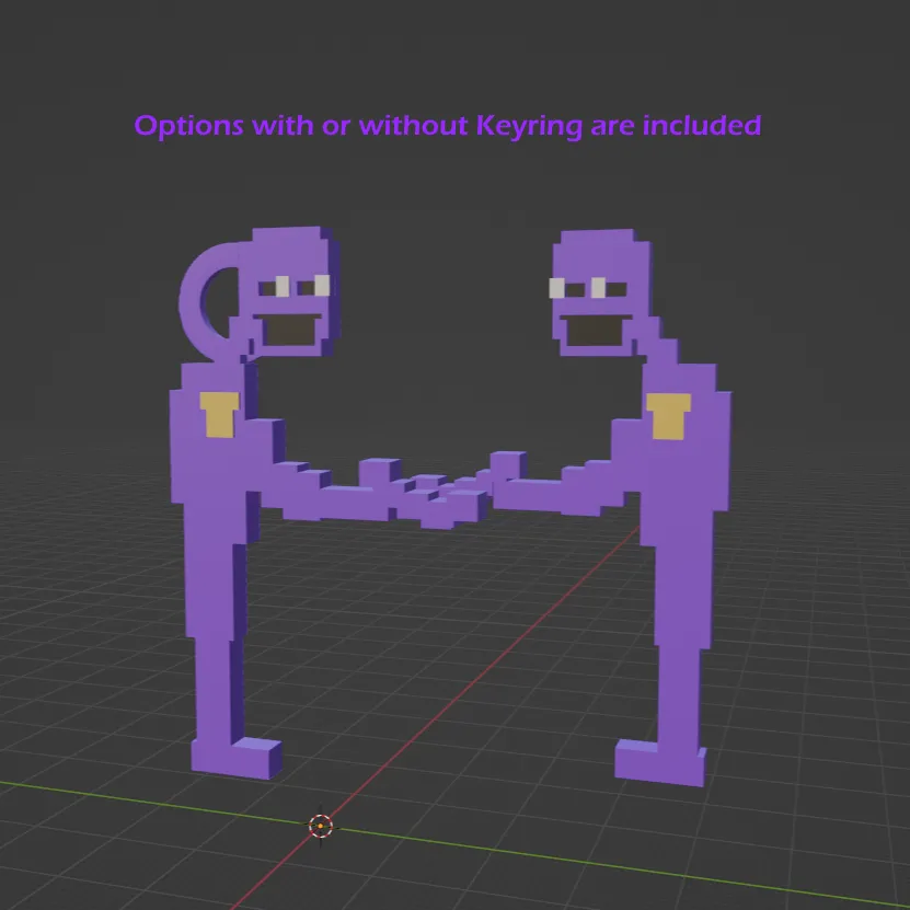 FNaF Purple Guy & Springtrap Keychains/Figures by Printed Cryptid ...