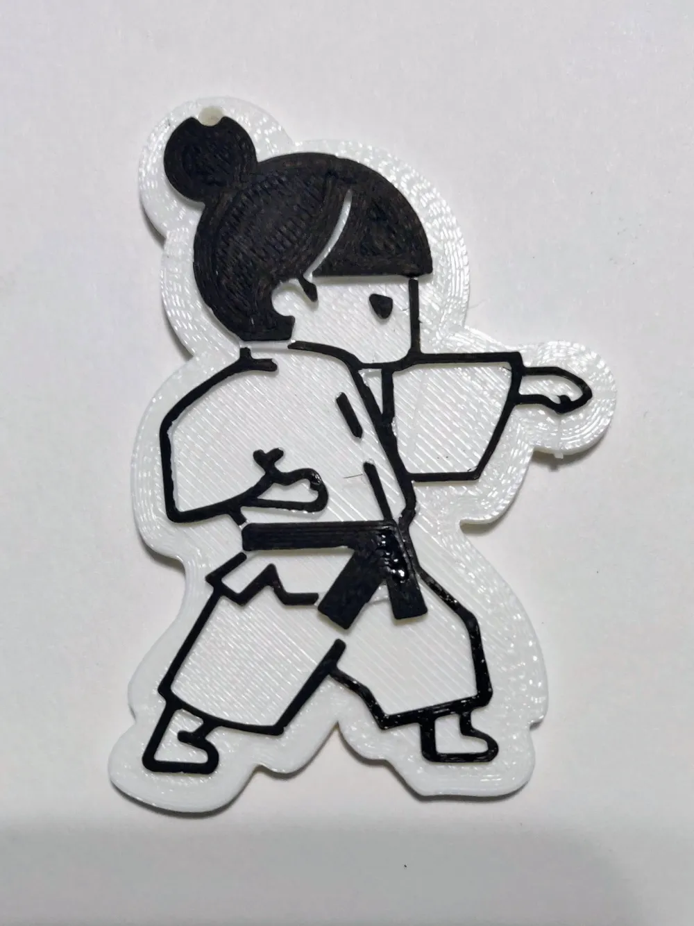 Karate Girl Keychain by Luminosity 3d - MakerWorld