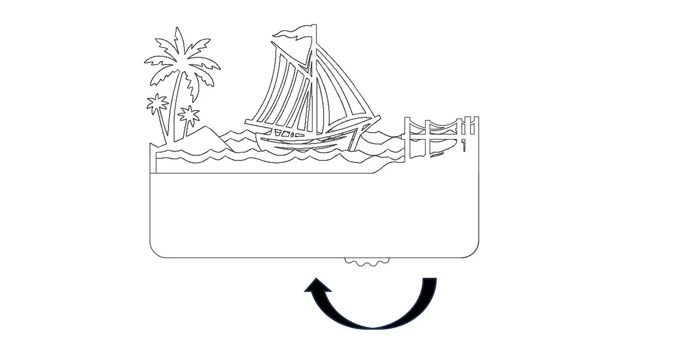 Moving Sailing Ship Kit Card - Free 3D Print Model - MakerWorld