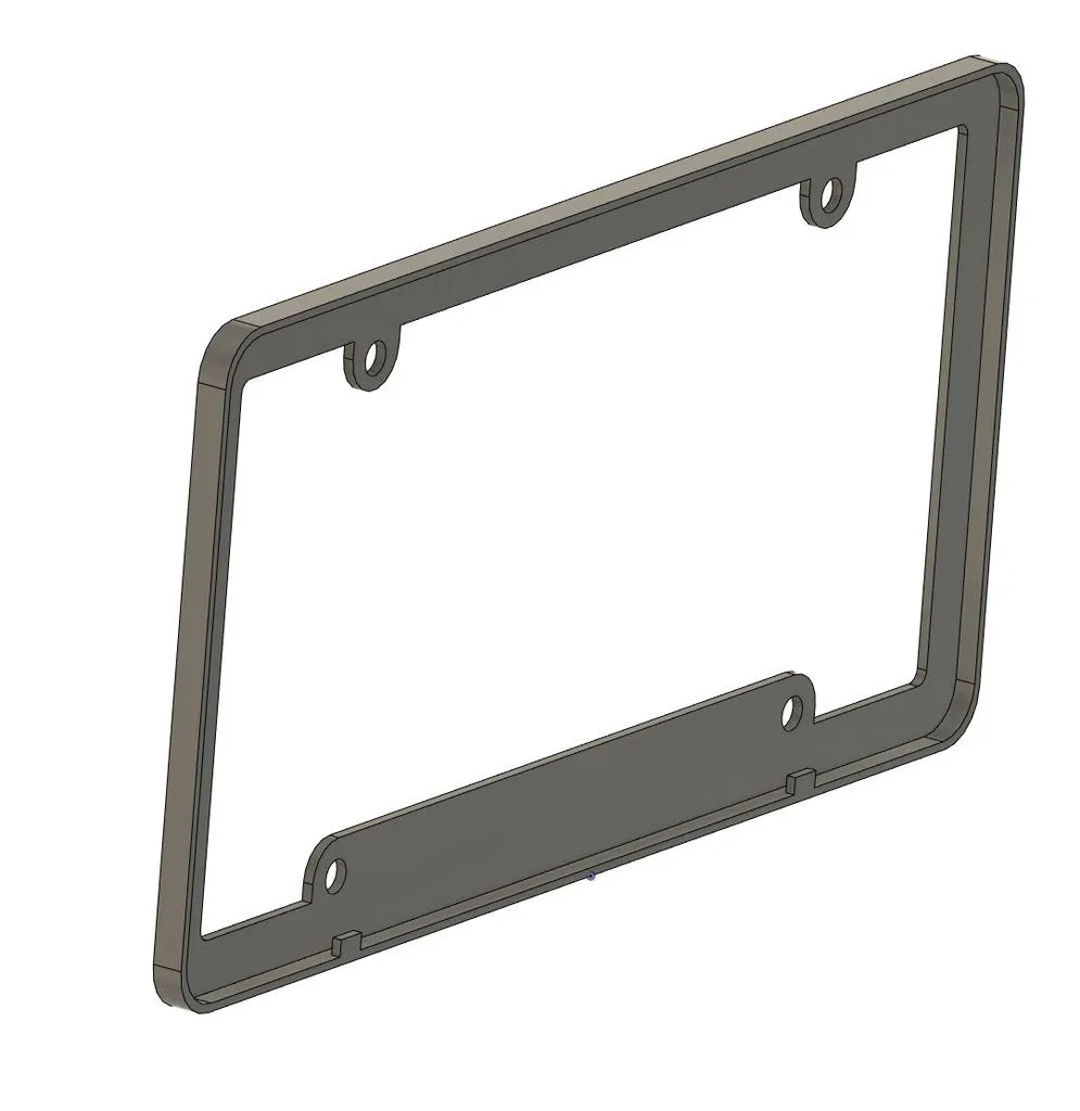 License Plate Holder - Free 3D Print Model - MakerWorld