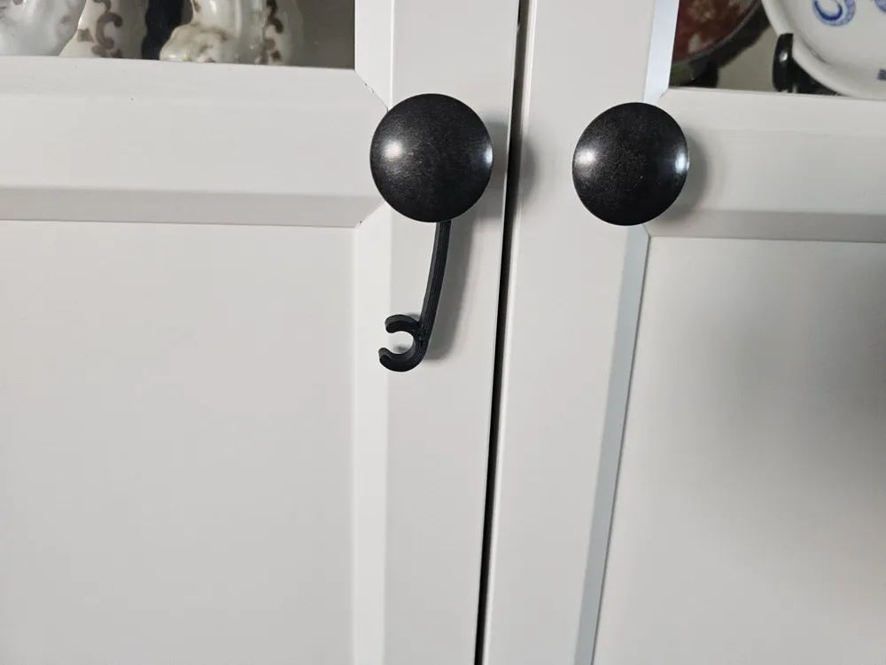 Simple baby lock for Ikea BILLY bookcase with HEMNES handles by ...