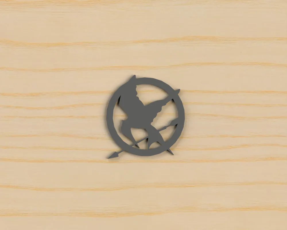 Mockingjay logo hunger games by T.dijks - MakerWorld