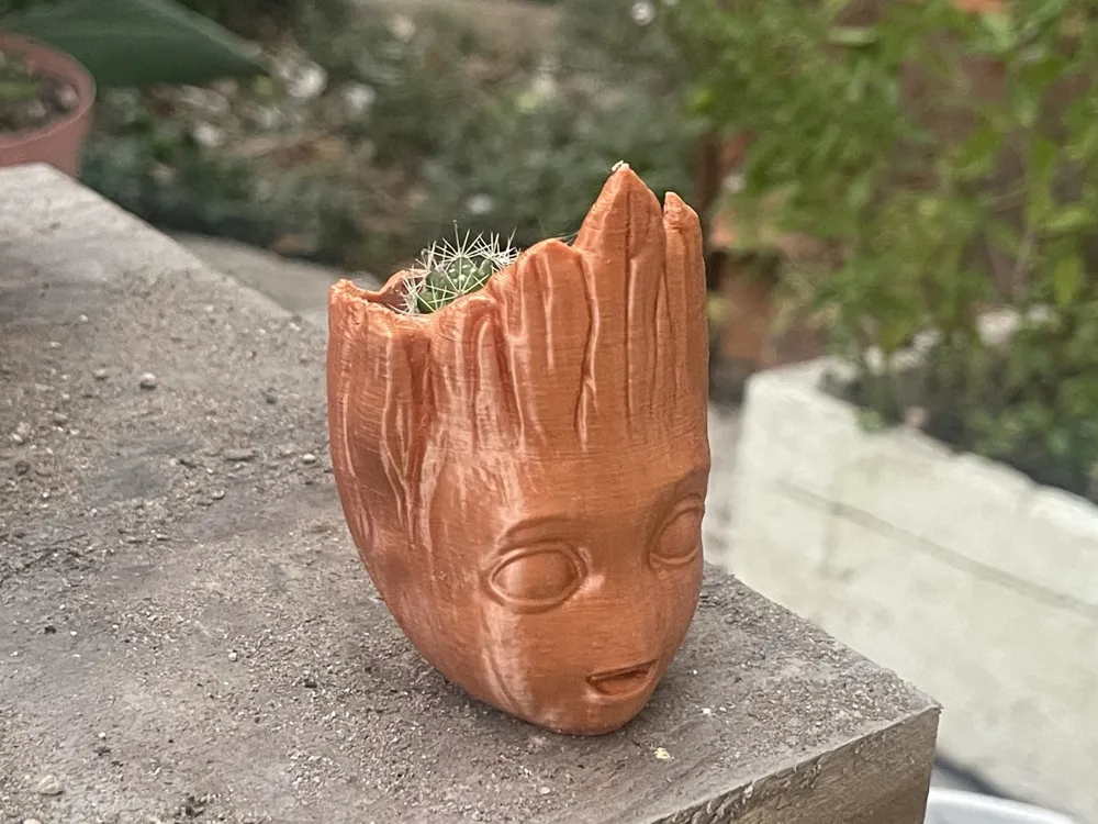 Baby Groot Head Pot Plant Remixed by calebtimoteo - MakerWorld