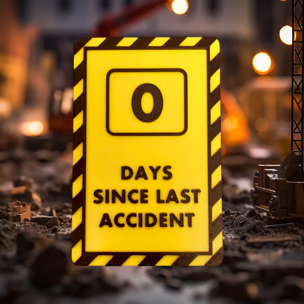 Days Since Last Accident Sign by user_2436292961 - MakerWorld