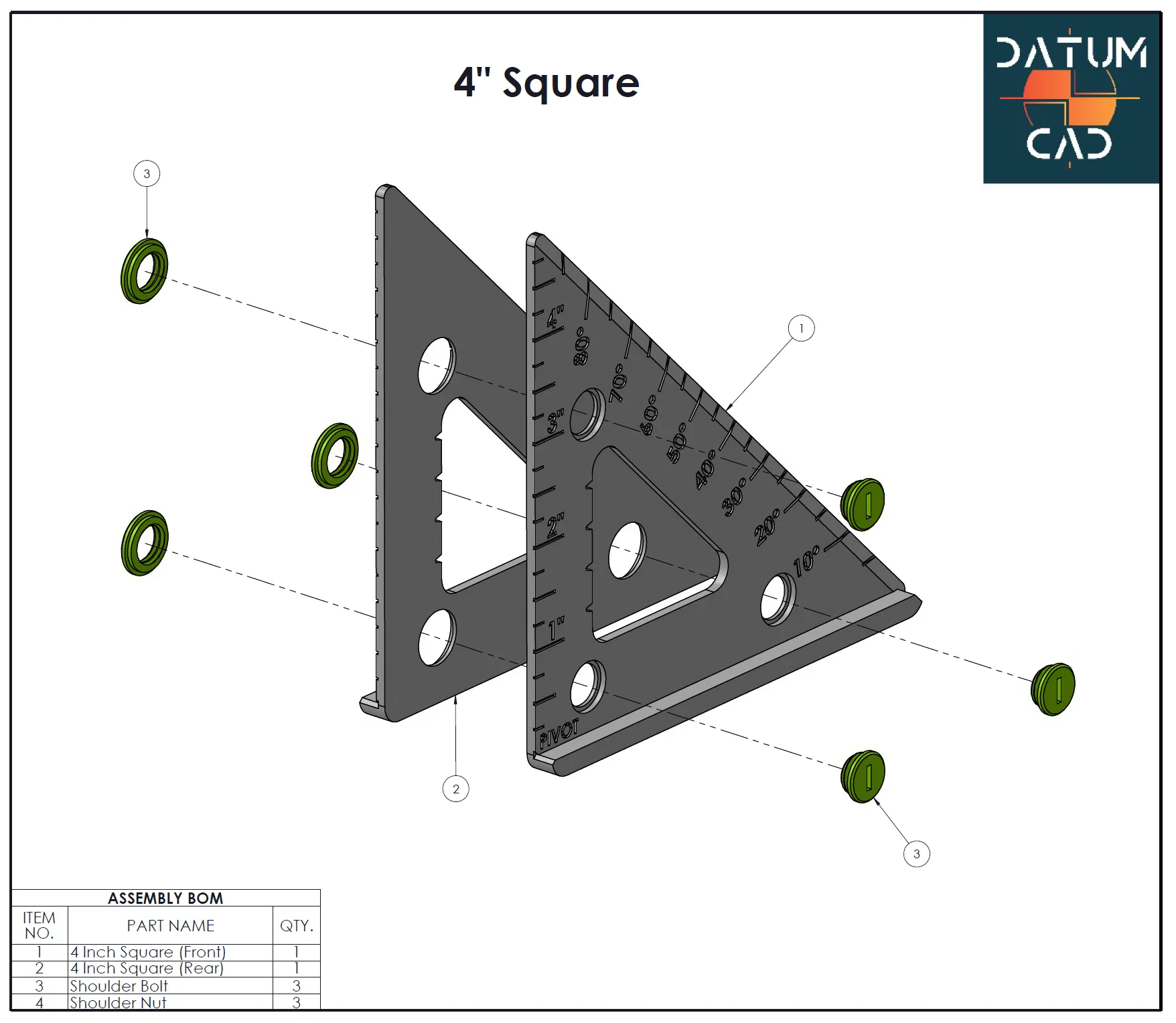 Ultimate Square (Imperial) by DatumCAD - MakerWorld