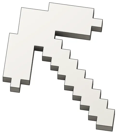 Minecraft Pickaxe by JTaco - MakerWorld