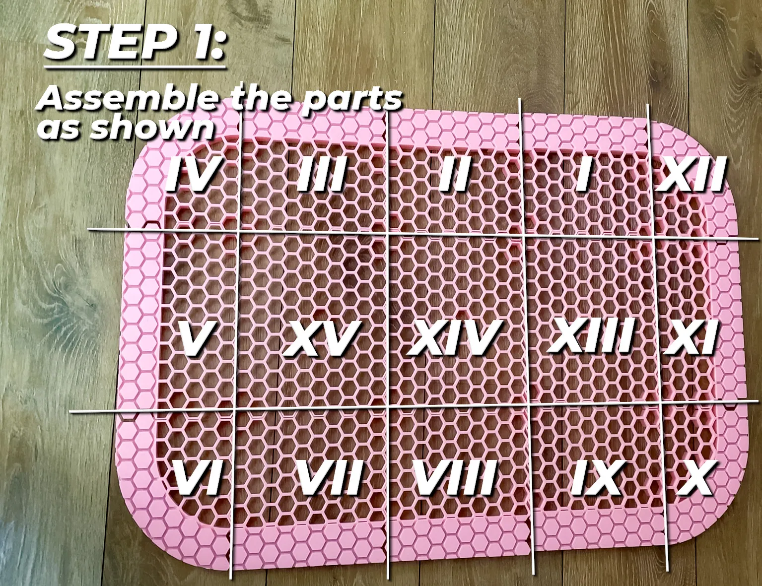 Honeycomb storage wall with LED (HSW) Remixed by MK Expert MakerWorld: Download Free 3D Models