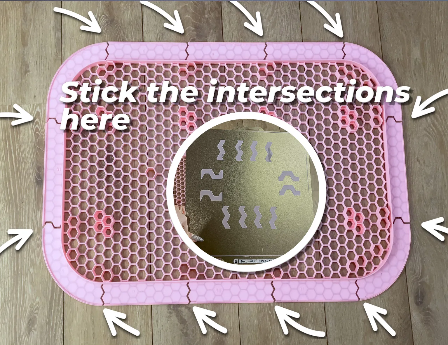 Honeycomb storage wall with LED (HSW) Remixed by MK Expert MakerWorld: Download Free 3D Models