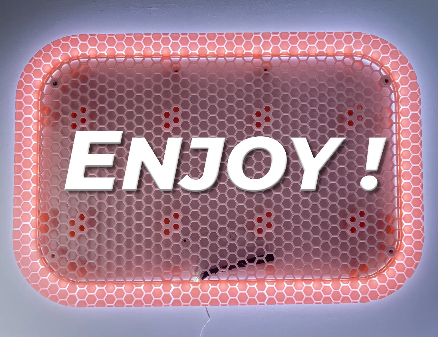 Honeycomb storage wall with LED (HSW) - Free 3D Print Model - MakerWorld