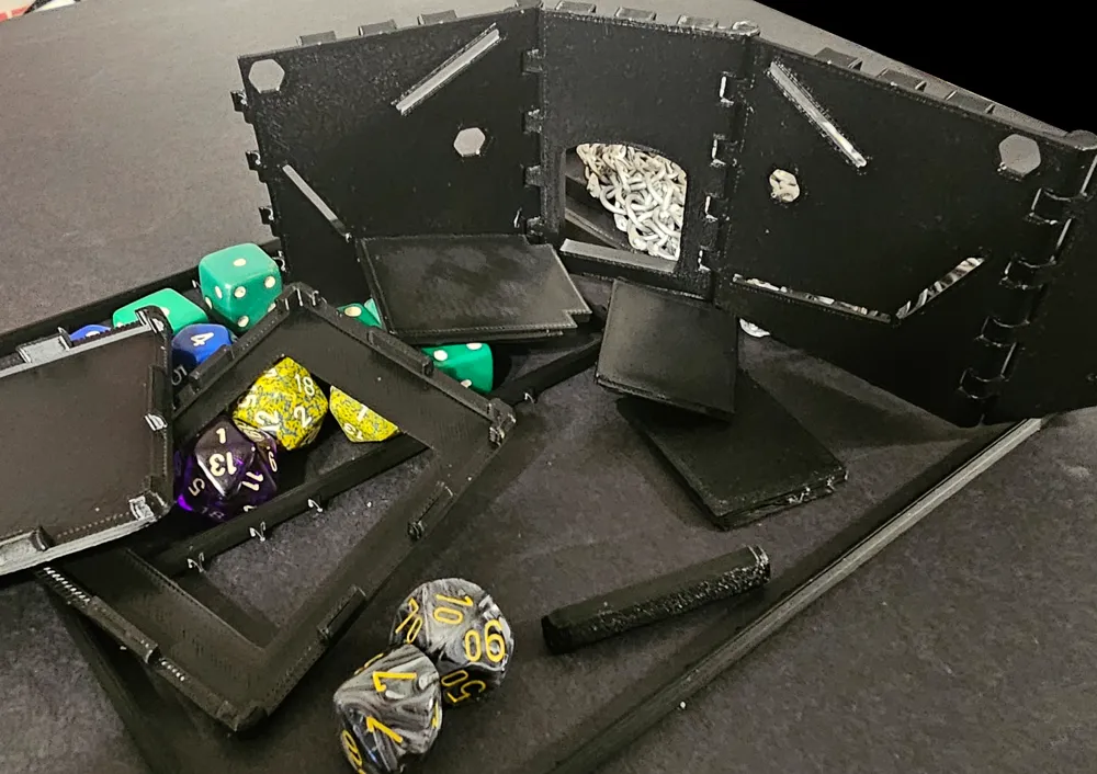 Mini Foldable Dice Tower (card kit) / Emergency Dice Tower by ...