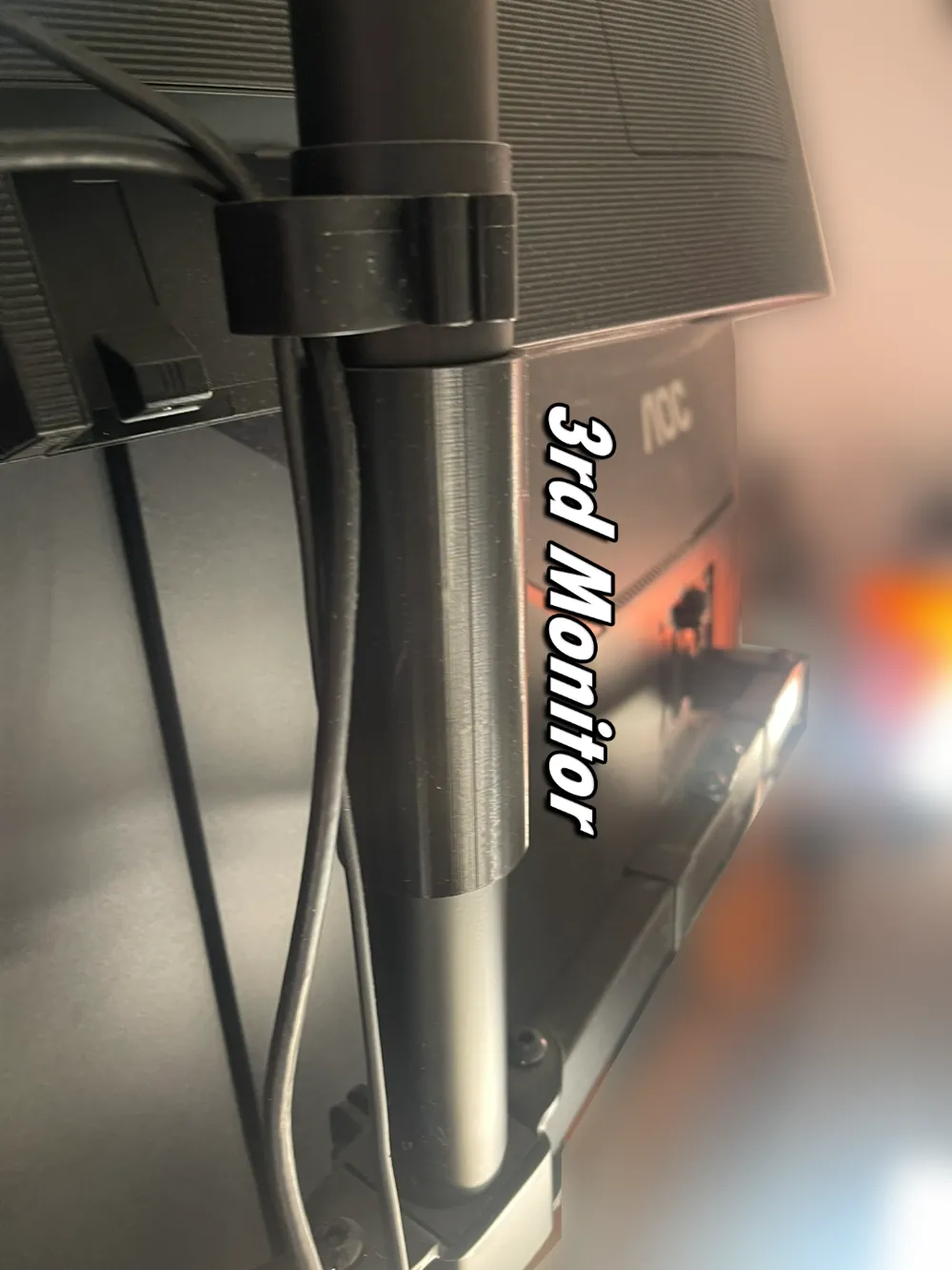 Monitor stand extension for third monitor on top by Thomas Schöpf ...