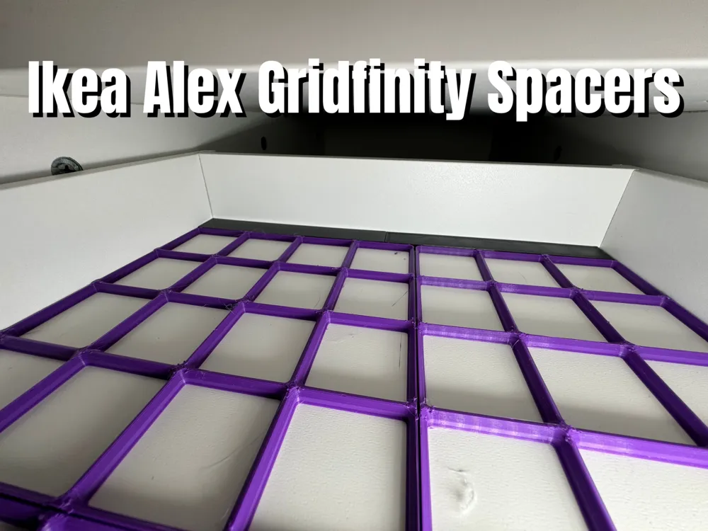 Ikea Alex Gridfinity Spacers by Tomie - MakerWorld