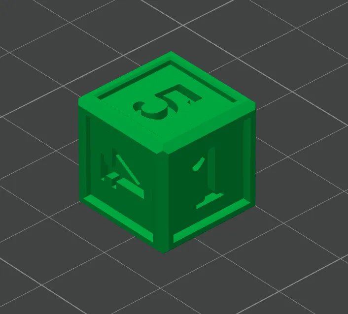 Simple numbered d6 dice 16mm by vol7 - MakerWorld