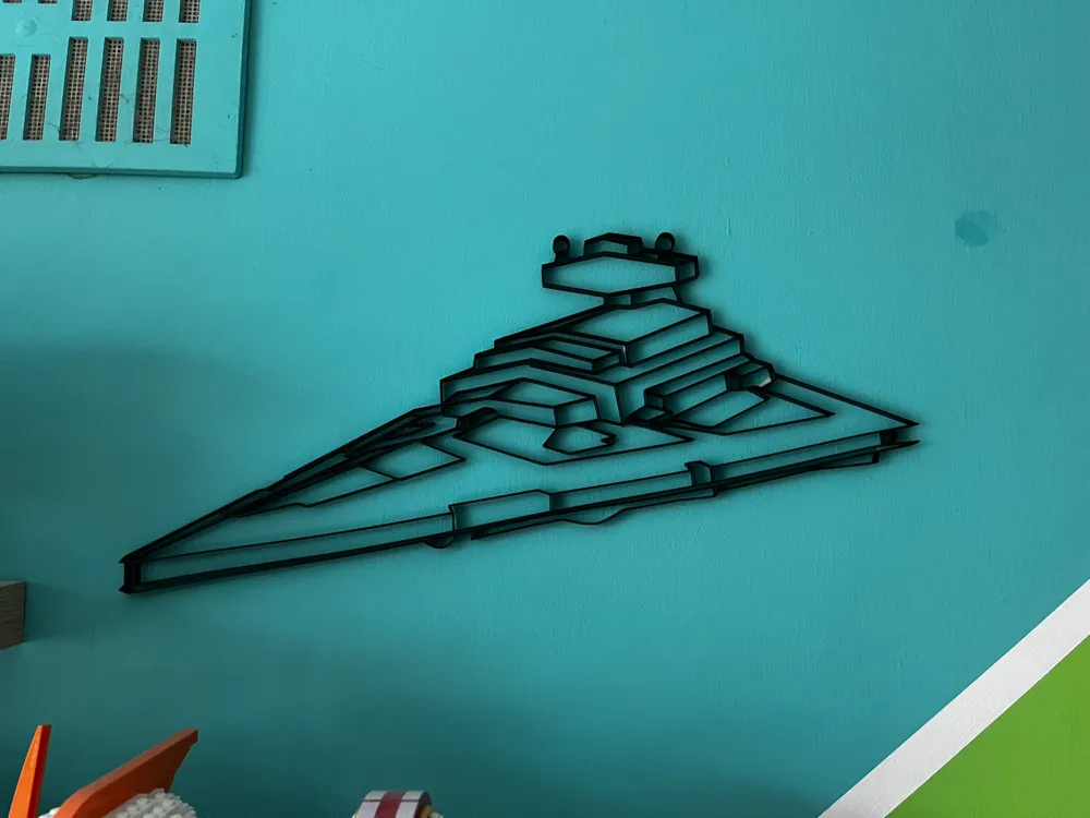 Star Destroyer Wall Art by 3D Prints by Kee - MakerWorld