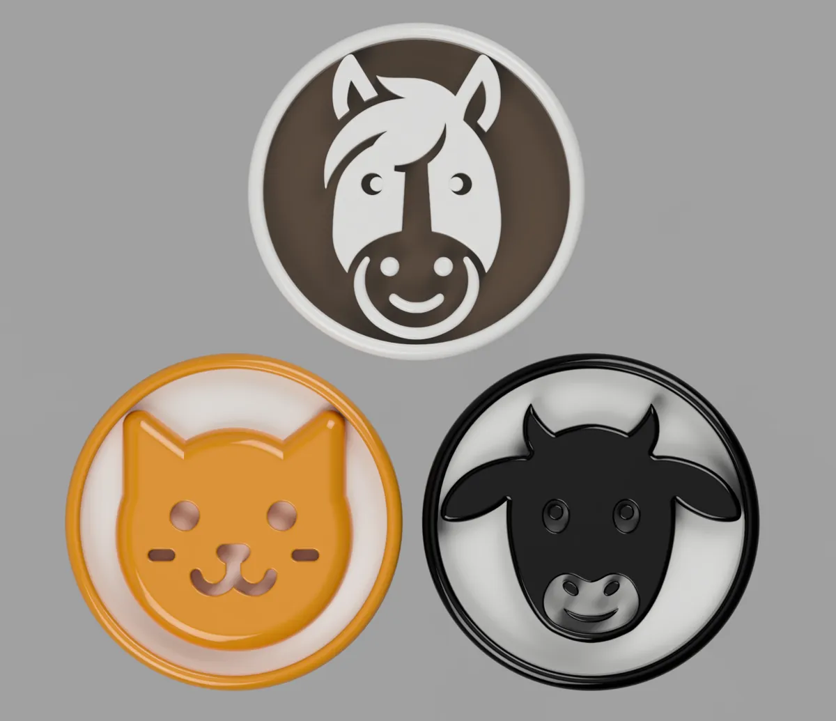Cute Animal Sew On Buttons by HawkFiveStudio MakerWorld: Download Free ...