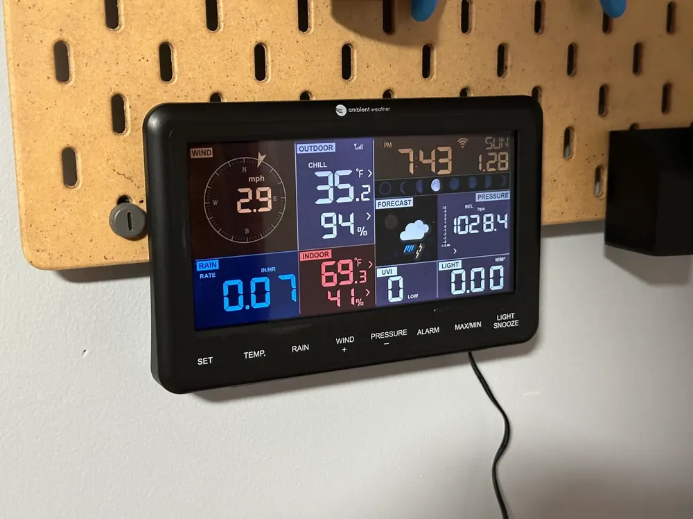 Ambient Weather Display SKADIS Mount WS-2902D Remixed by aiannazzone ...