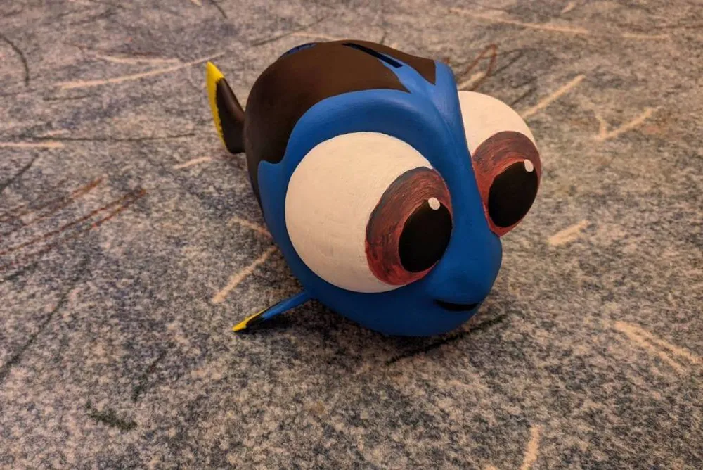 Baby Dory piggy bank Remixed by pajaentr MakerWorld: Download Free 3D ...