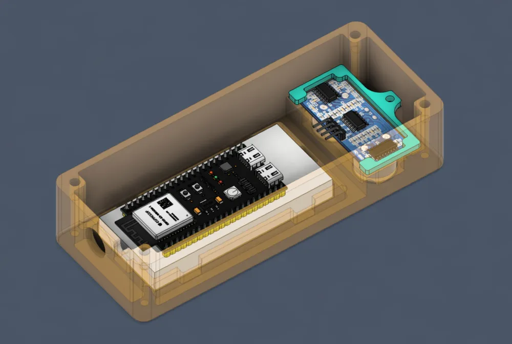 HC-SR04 Ultrasonic Sensor Case for DIN Rail by pixelwave - MakerWorld