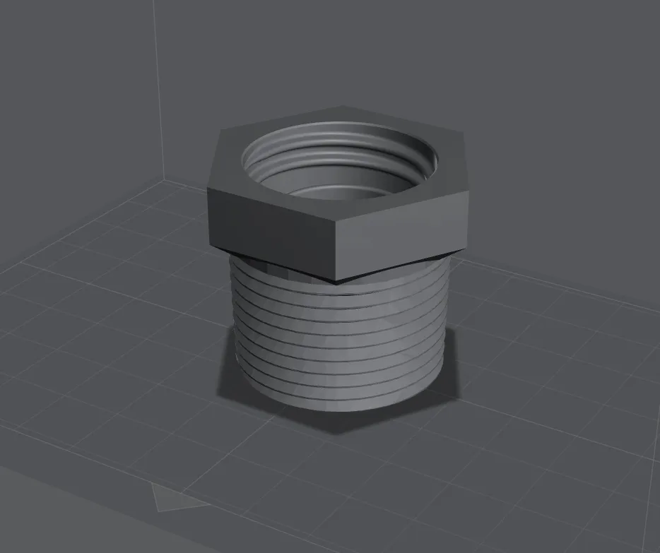 Pet Thread to 1 In NPT Thread Adaptor (Homebrew) - Free 3D Print Model ...