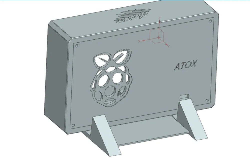 Raspberry Pi5+7-Inch screen outdoor case by MoRi - MakerWorld