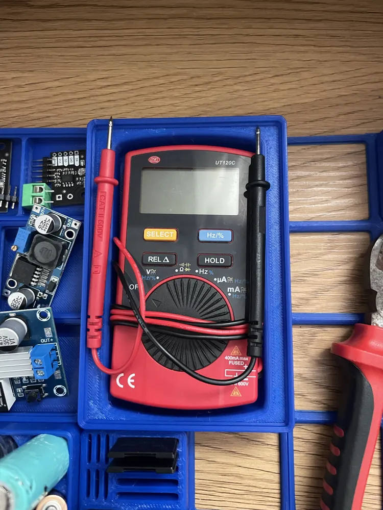 gridfinity small multimeter holder 2x3 by MakerMase - MakerWorld