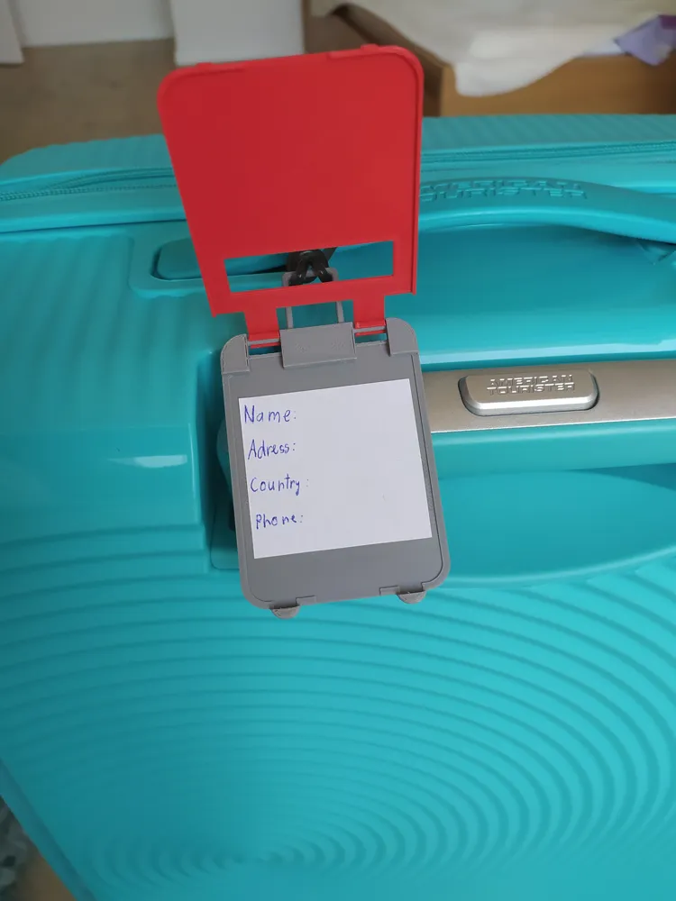 Luggage tag in shape of suitcase by Adam - MakerWorld