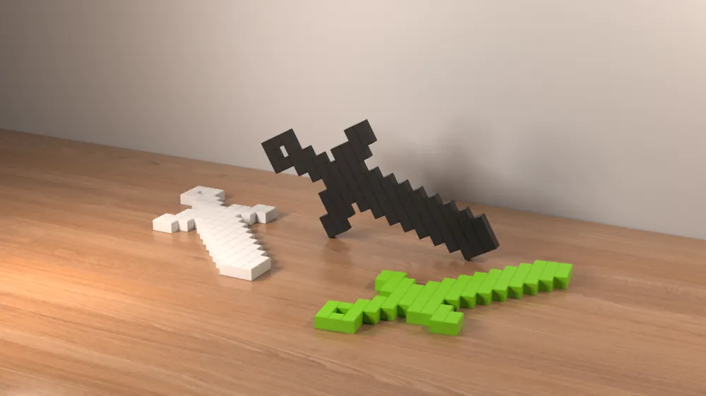 Minecraft Sword necklace by TechDesigner - MakerWorld
