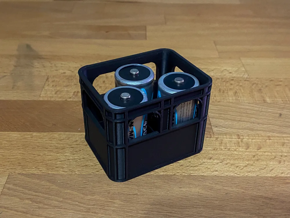 Battery Beer Crate for AC Batteries Remixed by Domimax - MakerWorld