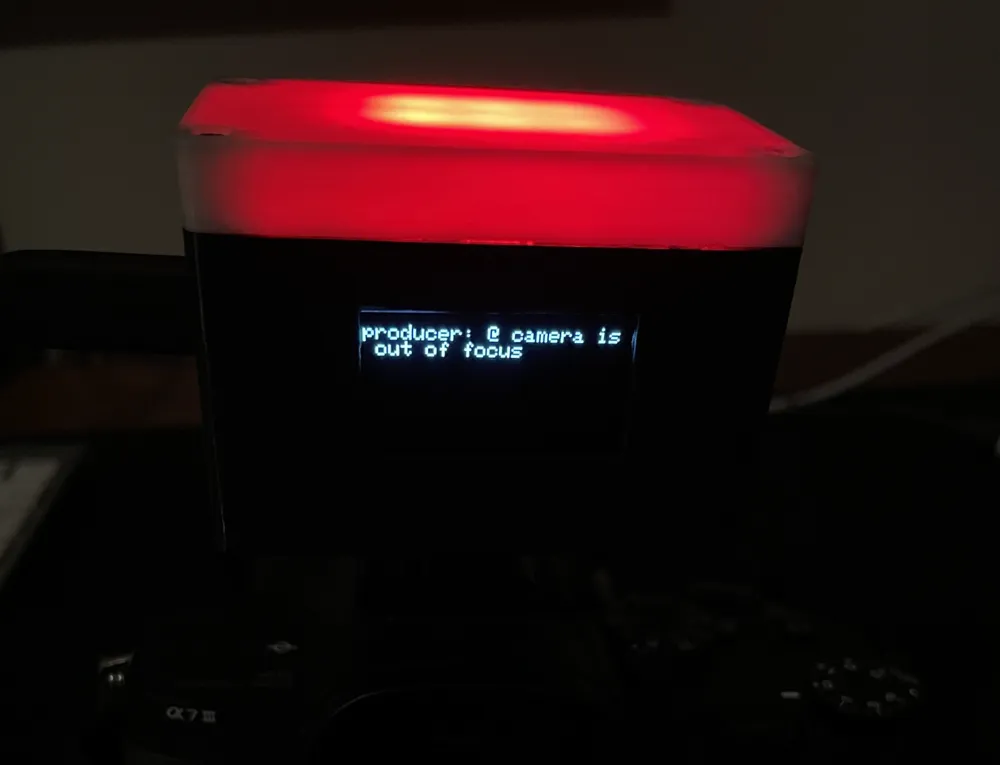 Camera Tally Light with Display (Tally Arbiter) by j_1777909722 ...
