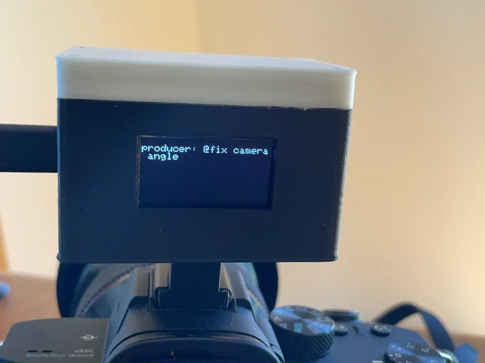 Camera Tally Light with Display (Tally Arbiter) by j_1777909722 ...