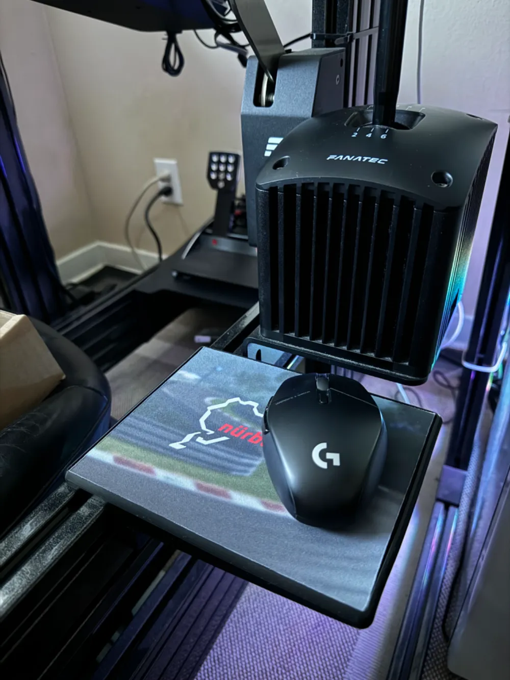 Sim Racing Mouse Pad Holder Remixed by Cevap - MakerWorld