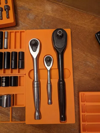 Gridfinity ratchet and sockets organizer by user_3028345465 - MakerWorld