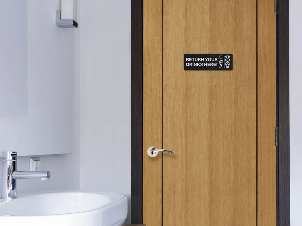 Toilet sign - Drink return by NovaPrints - MakerWorld