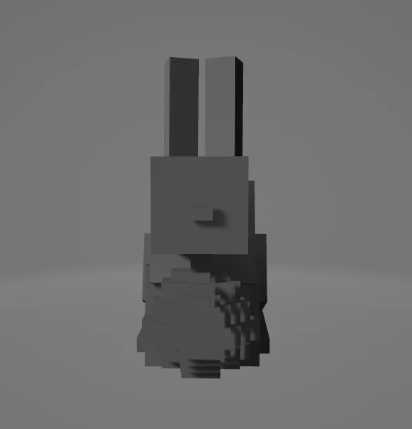 Minecraft rabbit with egg by LeonWieDavon - MakerWorld
