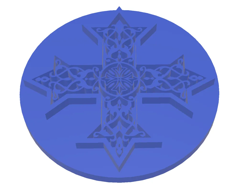 Coptic Orthodox Cross Stamp by PharaohMac - MakerWorld