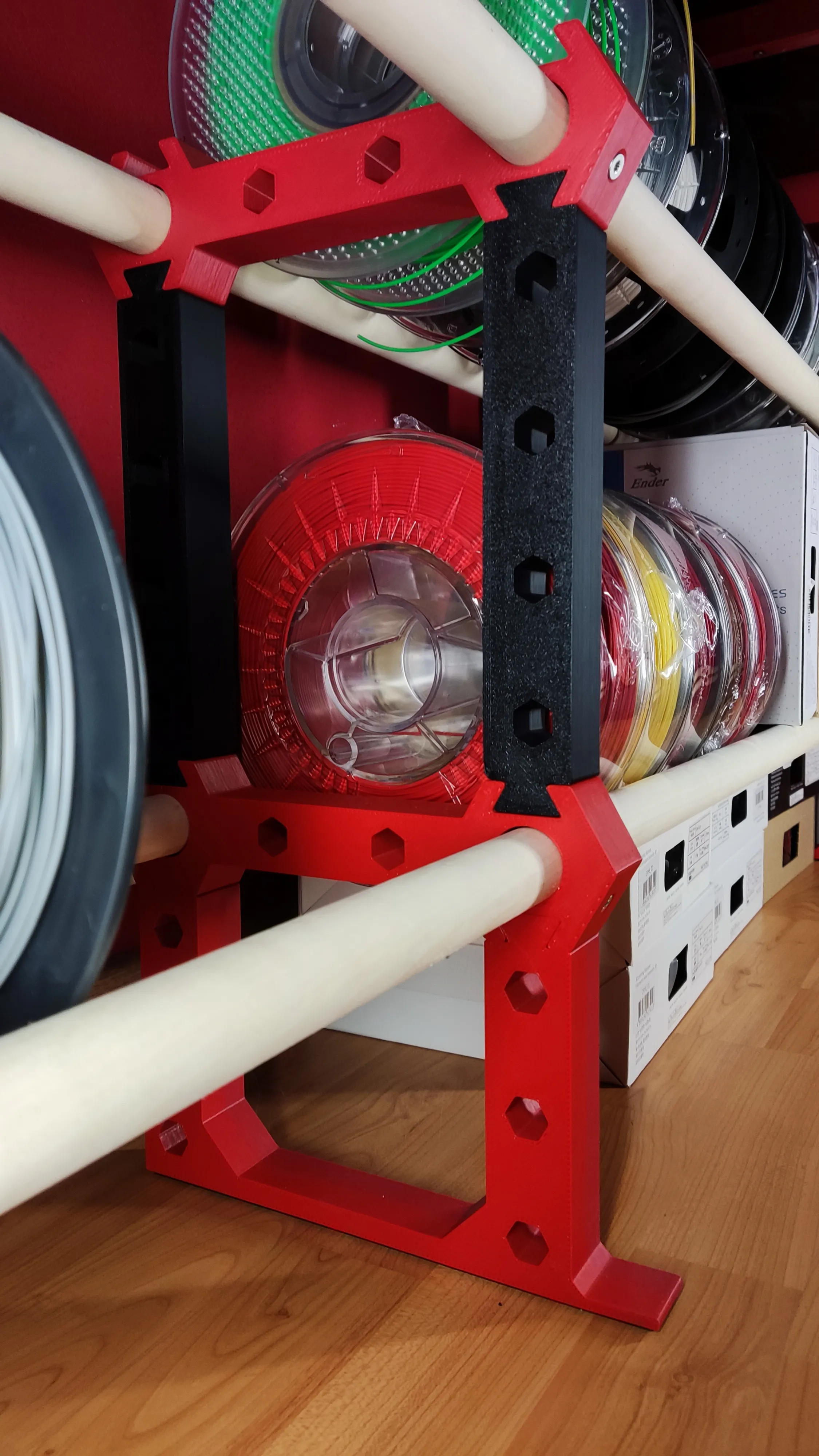 Modular filament spool rack by Adamko - MakerWorld