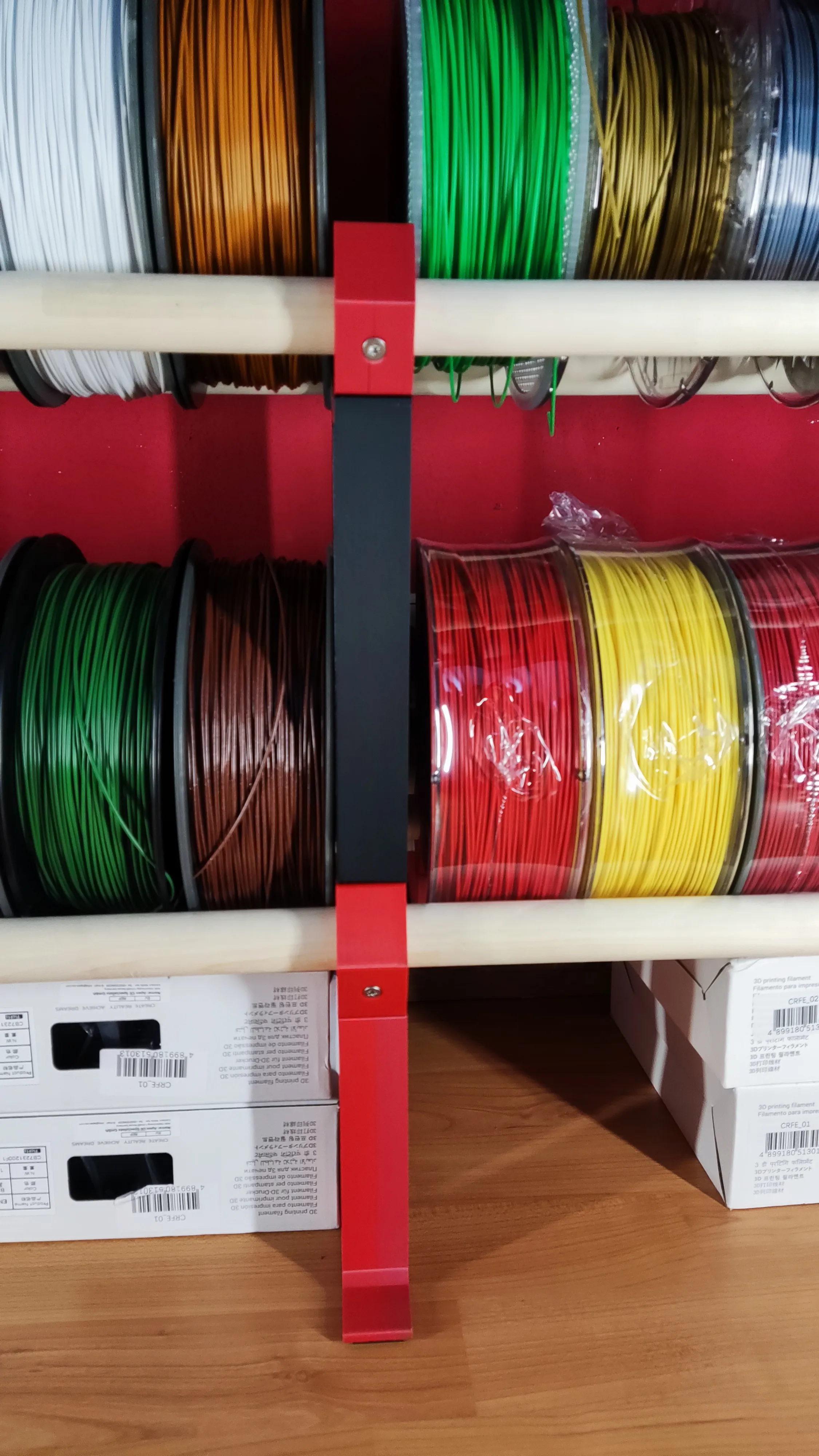 Modular filament spool rack by Adamko MakerWorld: Download Free 3D Models