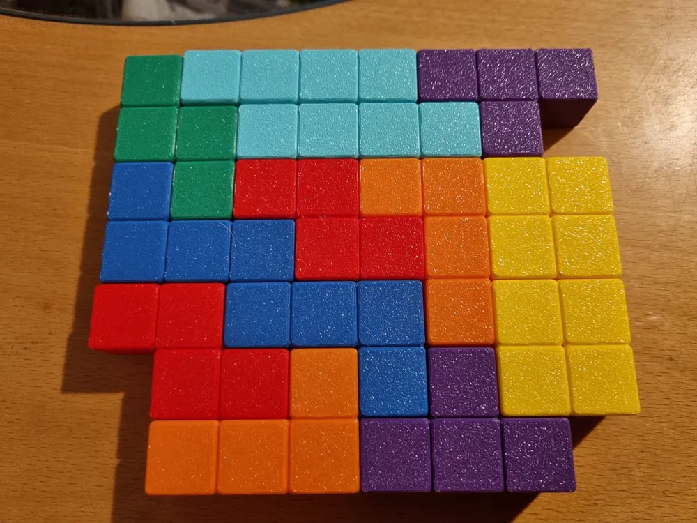 Tetris pieces tetromino magnets by BroerWolf - MakerWorld