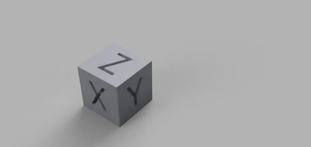 xyz Calibration Cube (20mm) by Voidtex - MakerWorld
