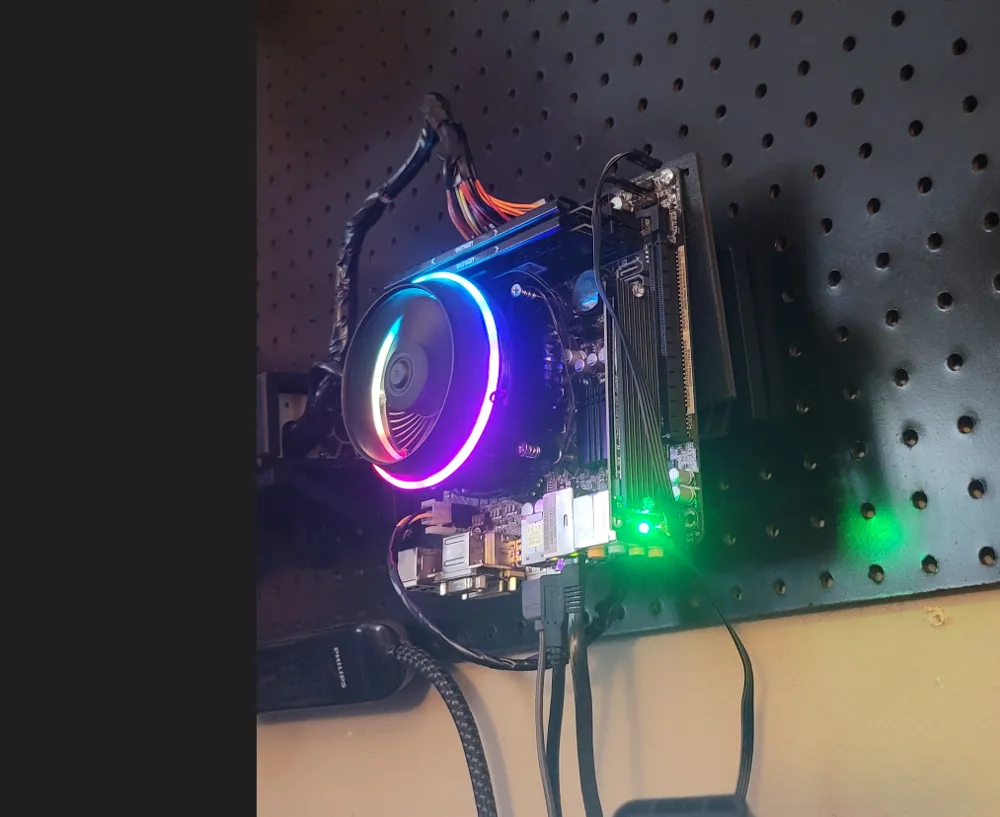 Peg Board PC Mount ( itx board ) by Arejay561 - MakerWorld