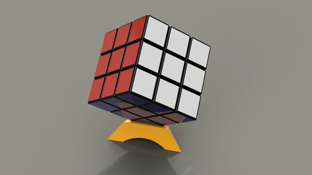 Rubik's cube stand by L1BBER - MakerWorld