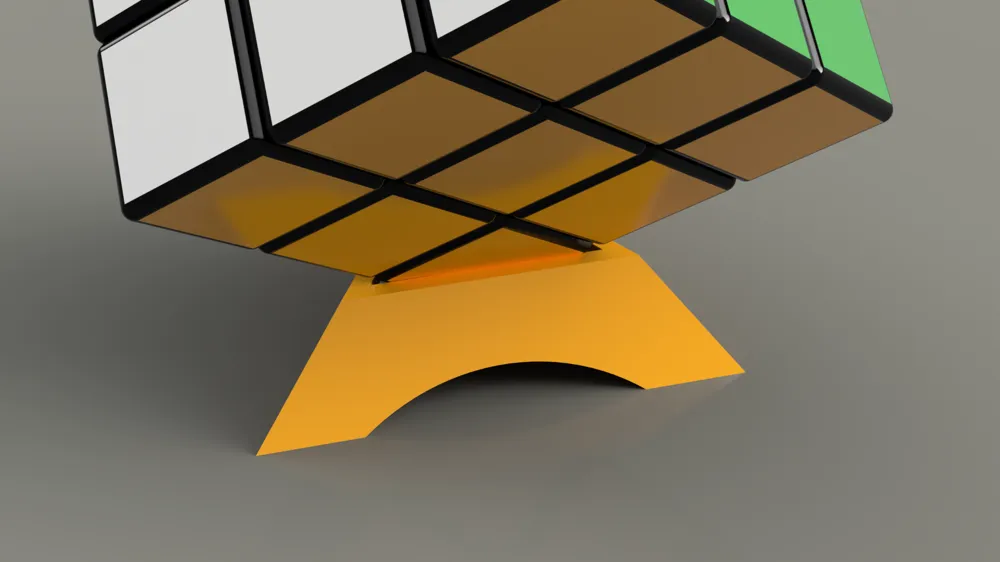 Rubik's cube stand by L1BBER - MakerWorld