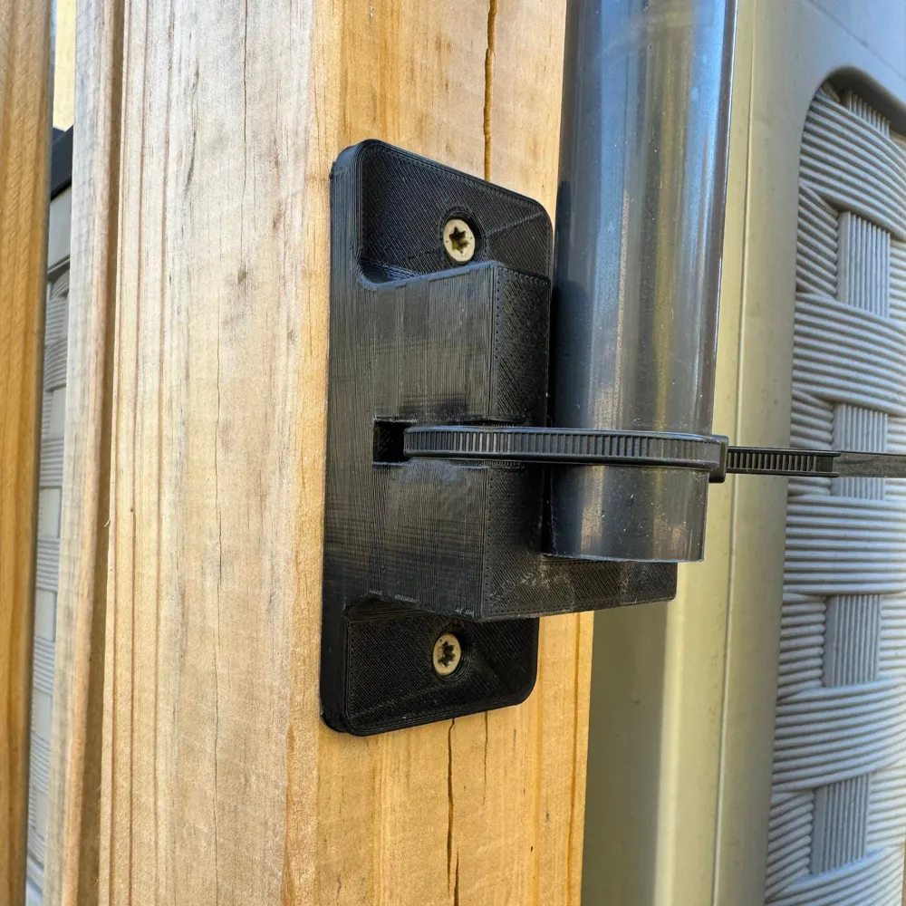 Tiki Torch Fence Post Mount by marcodecca - MakerWorld