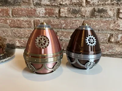 Steampunk Easter Egg Container by Filar3D - MakerWorld