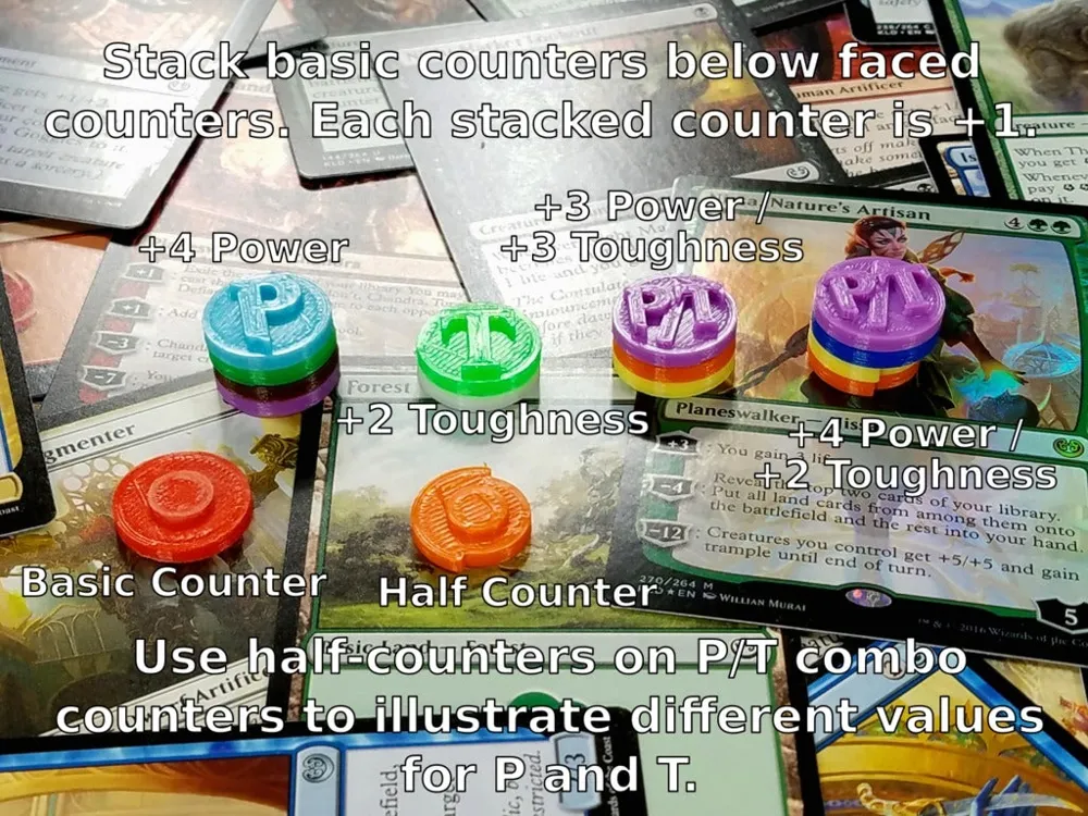 Magic: The Gathering Counters / Chips by tonyyoungblood - MakerWorld